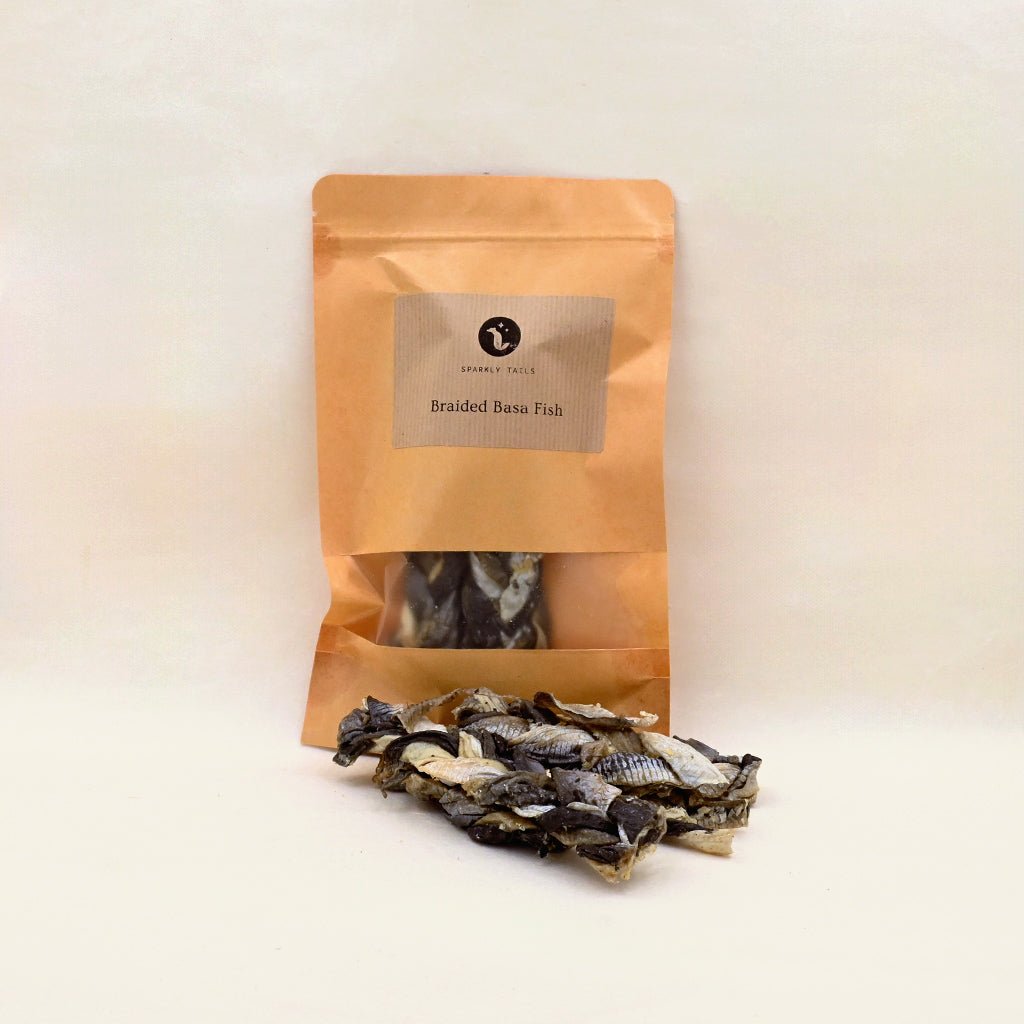 Braided Basa Fish Skin 3 X Sticks | Sparkly Tails